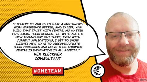 Meet Rex Kleckner Consultant Centre Centre Technologies