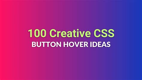 100 Creative Css Hover Ideas For Buttons Button Design Inspiration