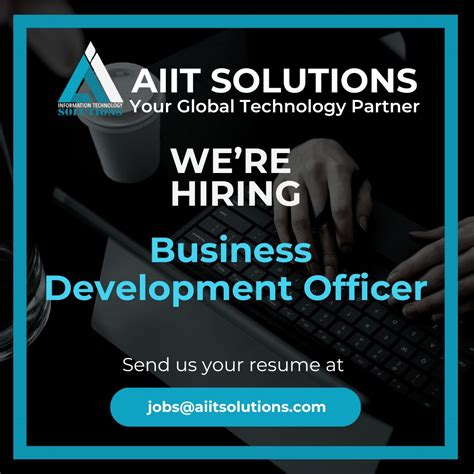 Aiit Solutions On Linkedin Aiitsolutions Bdo Hiring Careeropportunity