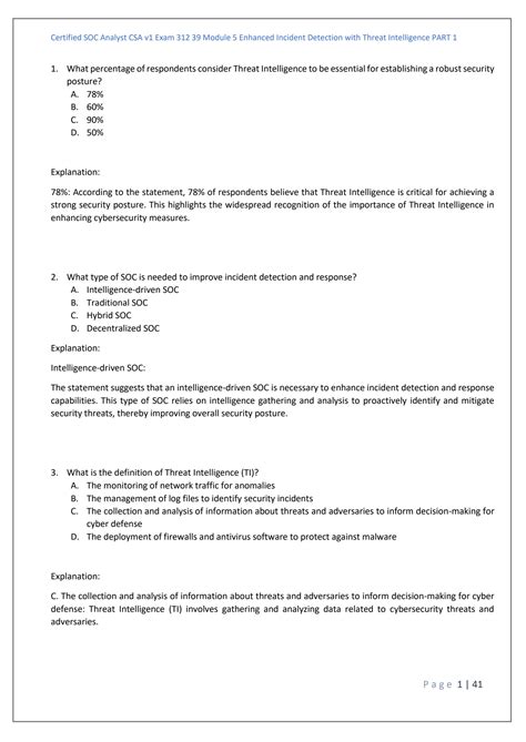 solution ec council certified soc analyst csa v1 exam module 5