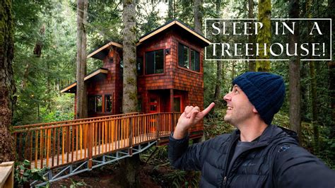 Sleeping In A Treehouse Full Tour YouTube