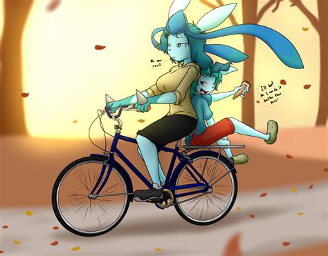 Rule 34 2girls Autumn Autumn Leaves Bike Bike Ride Dialogue Falling Leaves Galia Sandwich
