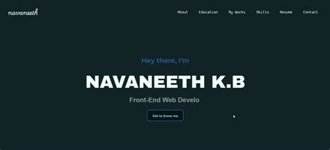 navaneeth kb on linkedin portfolio webdevelopment techforgood stem