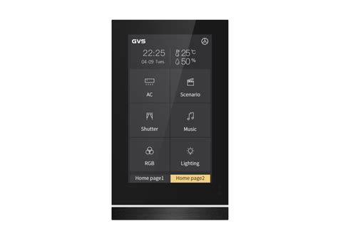 KNX Push Button Sensor With LCD Black KNX I SOLUTIONS