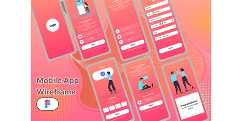 Mobile App Wireframe Figma Community