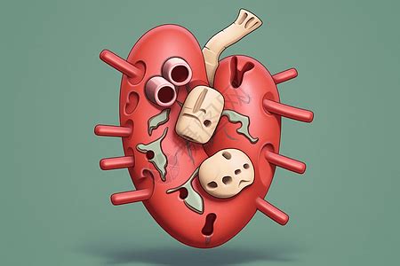 卡通解剖心脏插画图片下载 正版图片600176125 摄图网