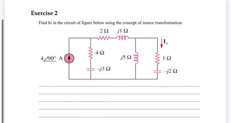 solved exercise 2 find io in the circuit of figure below