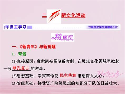 学年高中历史专题三近代中国思想解放的潮流二新文化运动课件人民版必修 word文档在线阅读与下载 文档网
