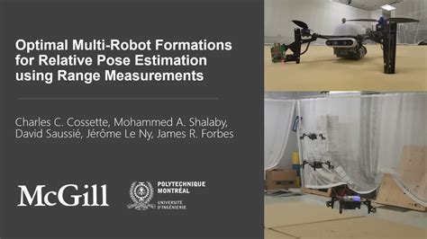 Optimal Multi Robot Formations For Relative Pose Estimation Using Range