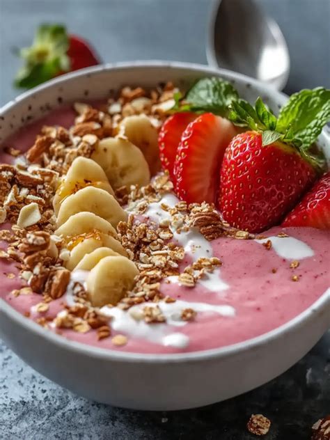 Delicious Strawberry Smoothie Bowl For A Quick Vegan Boost Helenas Recipe