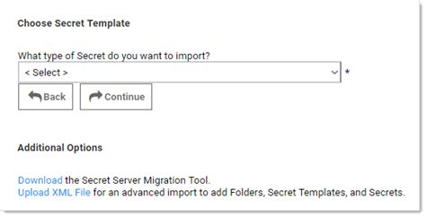 Importing Secrets