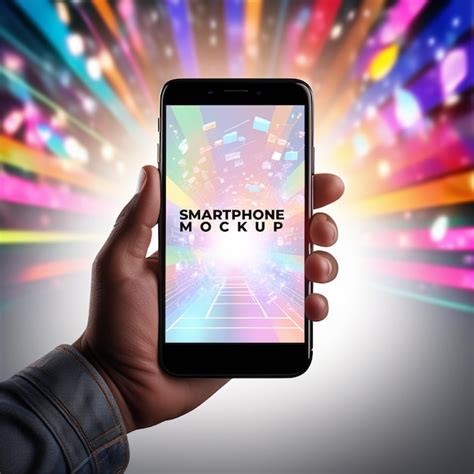 Premium Psd Psd Hand Holding Phone Screen Mockup