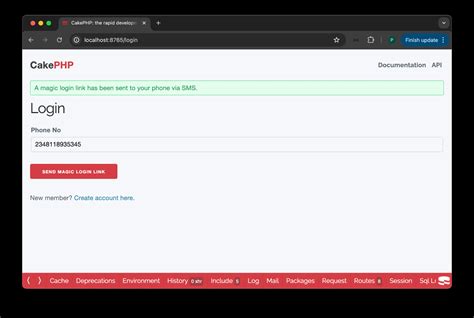 How To Implement A Magic Link In Cakephp Using Twilio Twilio