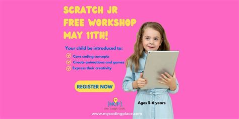 Free Scratch Jr Workshop May 11th For Young Coders My Coding Place Austin 11 May 2024