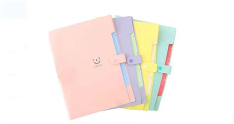 Multicolor Rectangle Shape Soft Cover A Size Plain Office File Folder For Office Dimensions