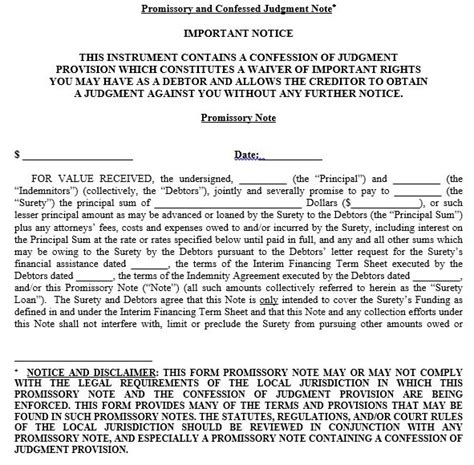 100 Free Printable Promissory Note Templates Word Pdf Best