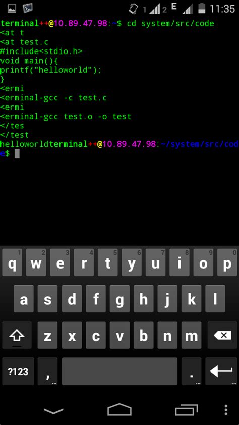 Executing C Program In Android Mobile Using Terminal IDE LetsScript
