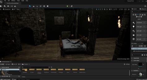 started setting up the spooky house level unrealengine ue5 gamedev