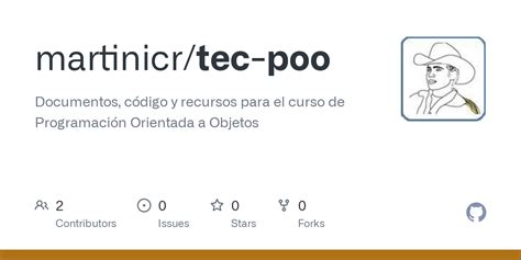 Github Martinicr Tec Poo Documentos Código Y Recursos Para El Curso