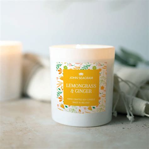 Lemongrass And Ginger Candle John Seagram Candles Home Fragrances