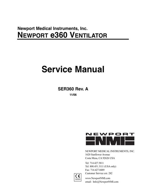 Newport E360 Ventilator Sm Pdf