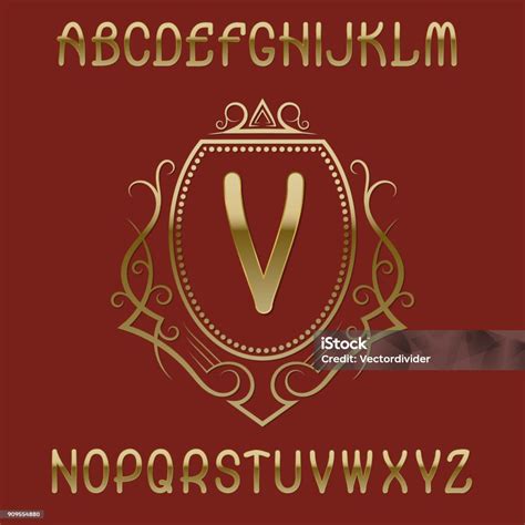 화 환과 방패에 황금 초기 모노 그램 템플릿입니다 우아한 편지 및 레이블 디자인 요소입니다 0명에 대한 스톡 벡터 아트 및 기타 이미지 Istock