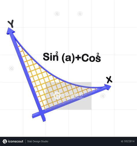 Trigonometric Graph 3d Icon Download In Png Obj Or Blend Format