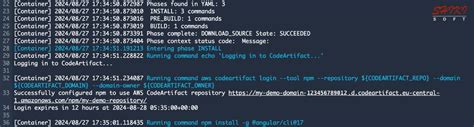 Using Aws Codeartifact With Aws Codebuild An Angular Build Example Shikisoft Blog