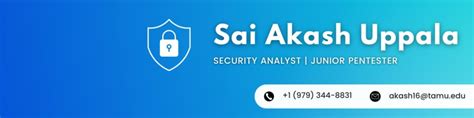 Sai Akash Uppala Security Analyst Intrusion Detection Incident Handling Network Traffic
