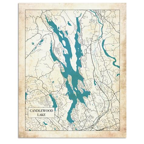 Map Of Candlewood Lake