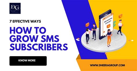 How To Grow SMS Subscribers Effective Ways Dheera Group