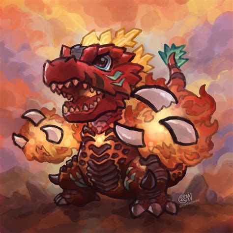 Dinomon Digimon Drawn By Cwdw Danbooru