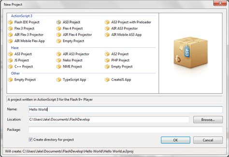 Flashpunk Tutorial Setting Up Flashdevelop
