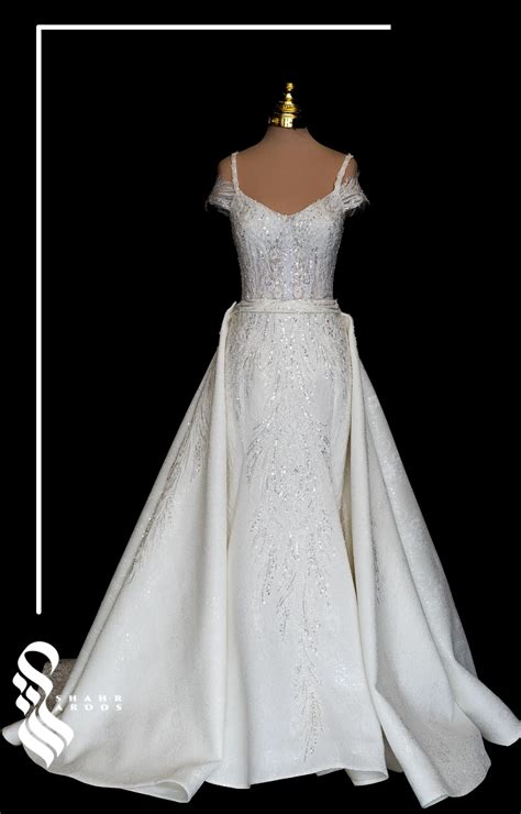 لباس عروس ماهی دو دامنه شهر عروس