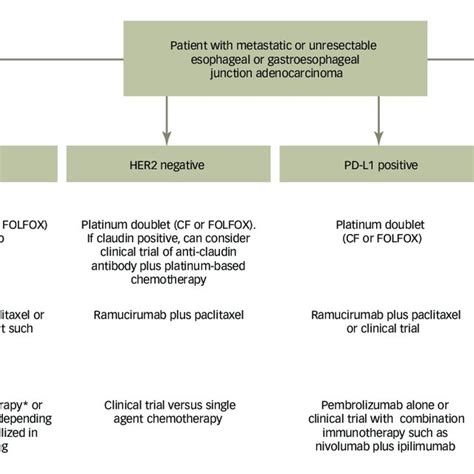 Treatment Algorithm For Patients With Metastatic Gastroesophageal Download Scientific Diagram
