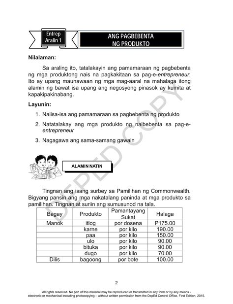 K To 12 Grade 4 Learners Material In Epp Q1 Q4 Pdf