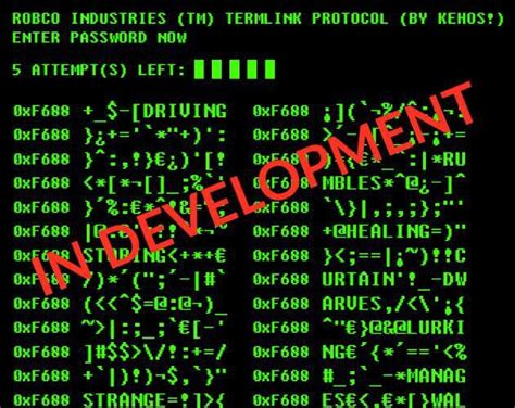 Fanmade Fallout Terminal Minigame Release Date Videos Screenshots