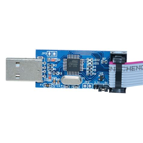 Usbasp Usbisp Avr Programmer Adapter 10 Pin Cable Usb Atmega8 Atmega12