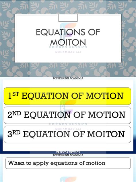Equations Of Motion Solved Pdf Equations Of Motion Spacetime