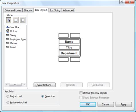 Modifying Box Layout