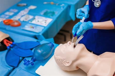 Premium Photo Introduction Endotracheal Tube Ett Into Trachea Ensure Airway Patency Female