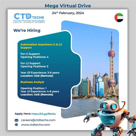 Ctd Techs Pvt Ltd On Linkedin Automationanywhere Supportengineer Businessanalyst Techjobs…