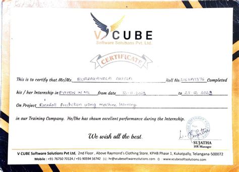 Burrakayala Akhila On Linkedin Machinelearning Python Certification