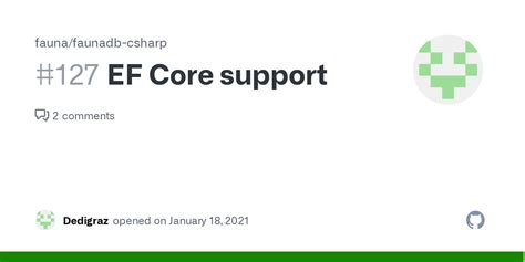 Ef Core Support · Issue 127 · Faunafaunadb Csharp · Github