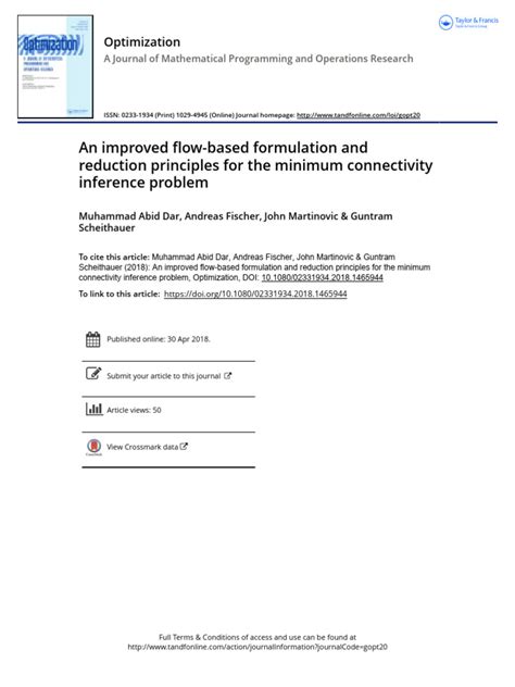 an improved flow published form pdf linear programming