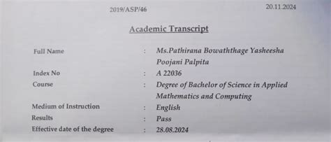 Yasheesha Poojani On Linkedin 🎓 Excited To Share That I Have Successfully Completed My Bachelor