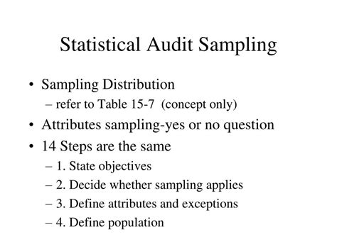 Ppt Audit Sampling Powerpoint Presentation Free Download Id 4012319
