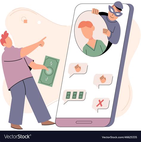 Concept Of Hacker Attack Smartphone Hack Vector Image