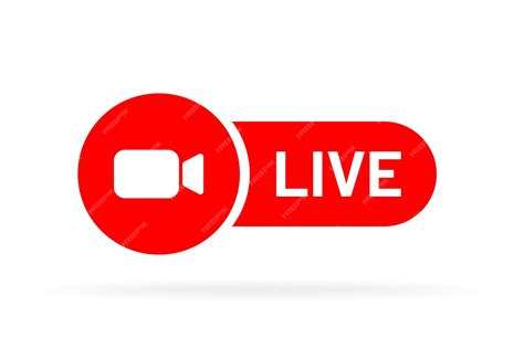 라이브 스트리밍 아이콘 기호 라이브 스트림 아이콘 비디오 방송 Tv 뉴스 영화 쇼 버튼 기호 프리미엄 벡터