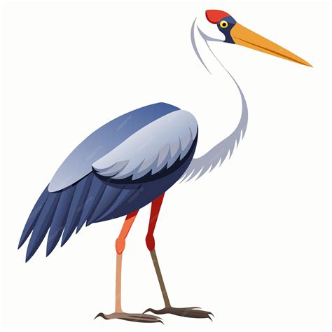 Stork Bird Clip Art Vector Illustration Design Premium Ai Generated